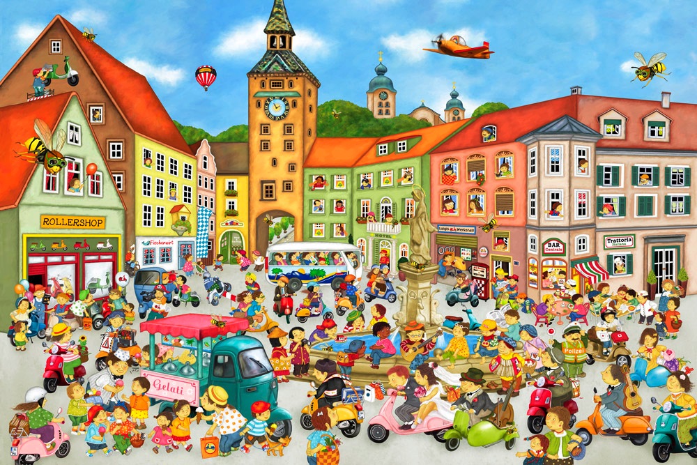 Illustration Kinderbuch Wimmelbilder | Marion Krätschmer